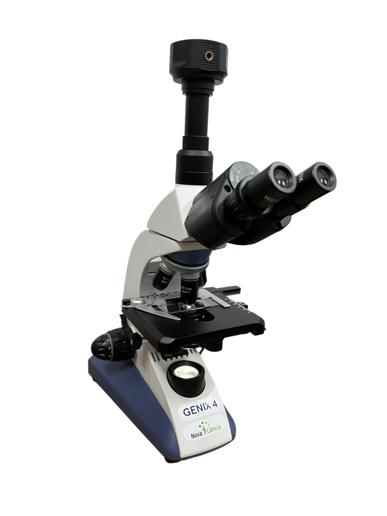 Microscópio Genix 4 com Câmera de Alta Resolução, Campo escuro e claro ...